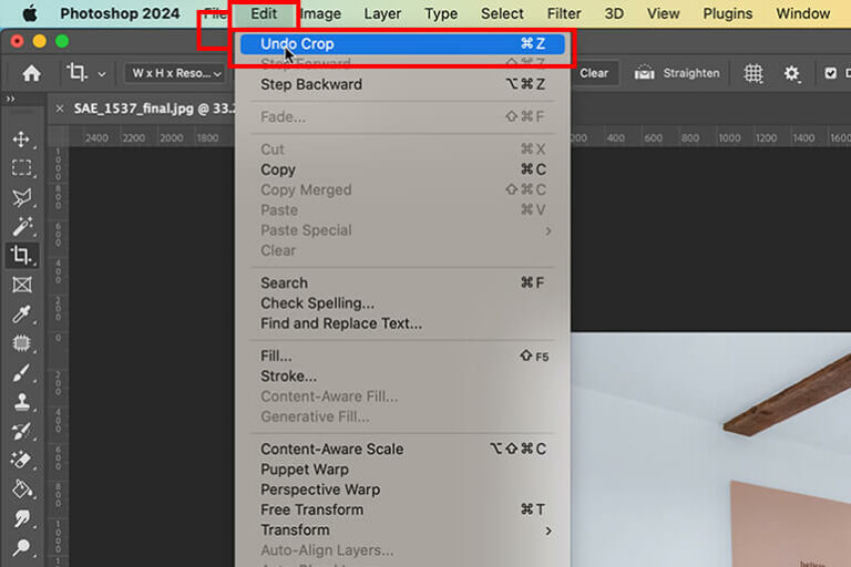 How to Undo in Photoshop - Real Estate Photo Editing