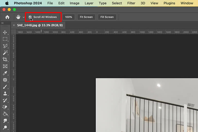 How to Use the Hand Tool in Photoshop - Real Estate Photo Editing