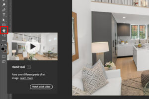 How to Use the Hand Tool in Photoshop - Real Estate Photo Editing