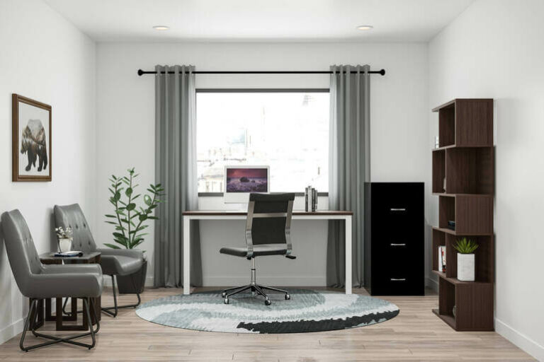 How to Stage a Home Office Virtually (11 Tips & Tricks)