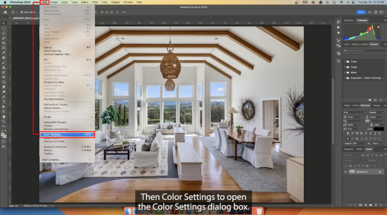 How to Change the Color Space in Photoshop - Real Estate Photo Editing