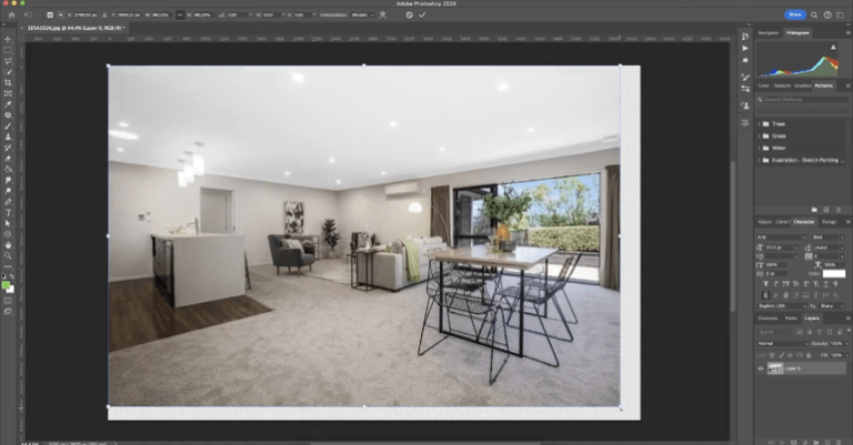 How to Stretch an Image in Photoshop - Real Estate Photo Editing