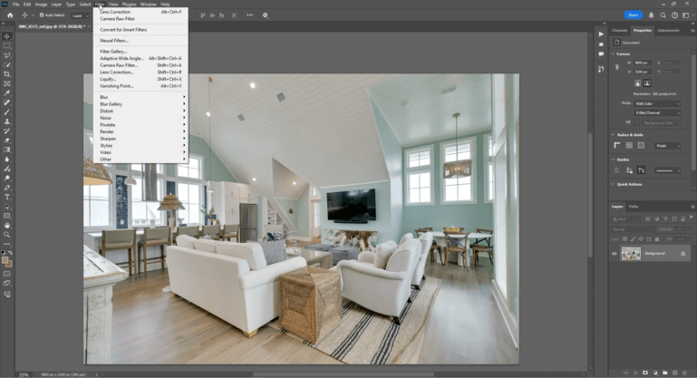 How to Do Lens Correction in Photoshop - Real Estate Photo Editing